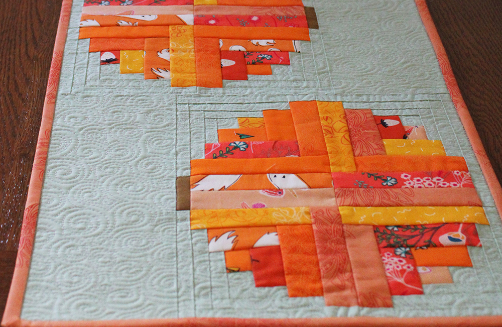 Scrappy Pumpkin Table Runner - Always Expect Moore