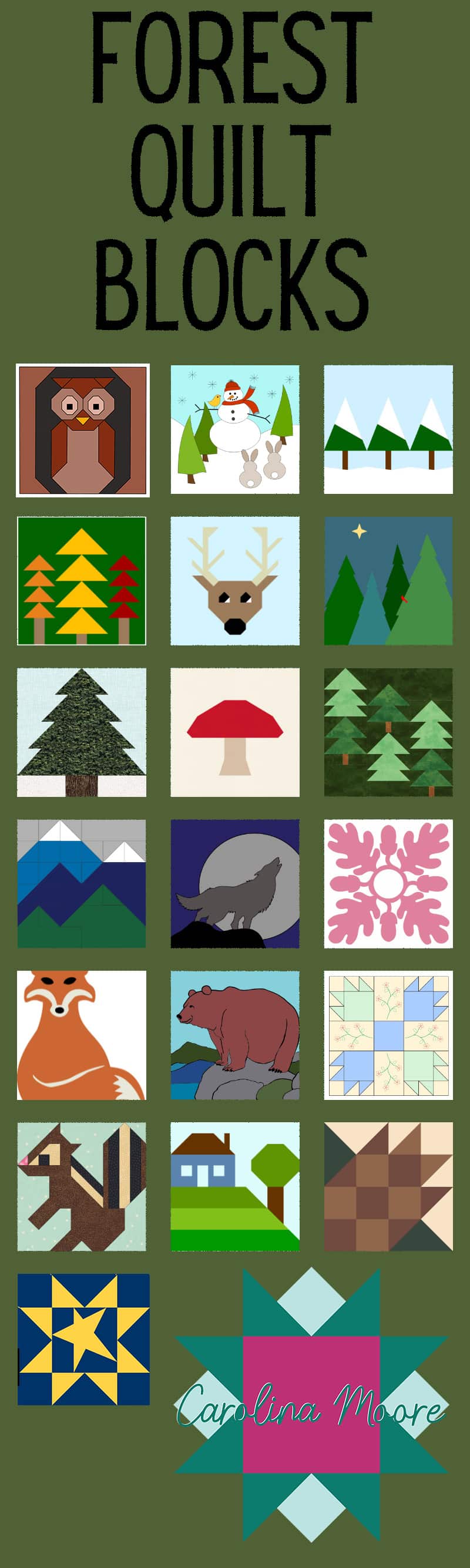 Owl Quilt Block - Always Expect Moore