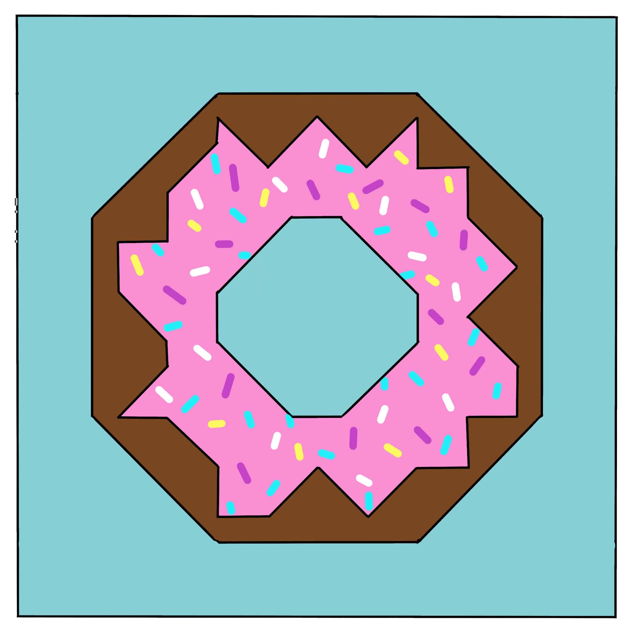 Free Donut Quilt Block Pattern - Always Expect Moore